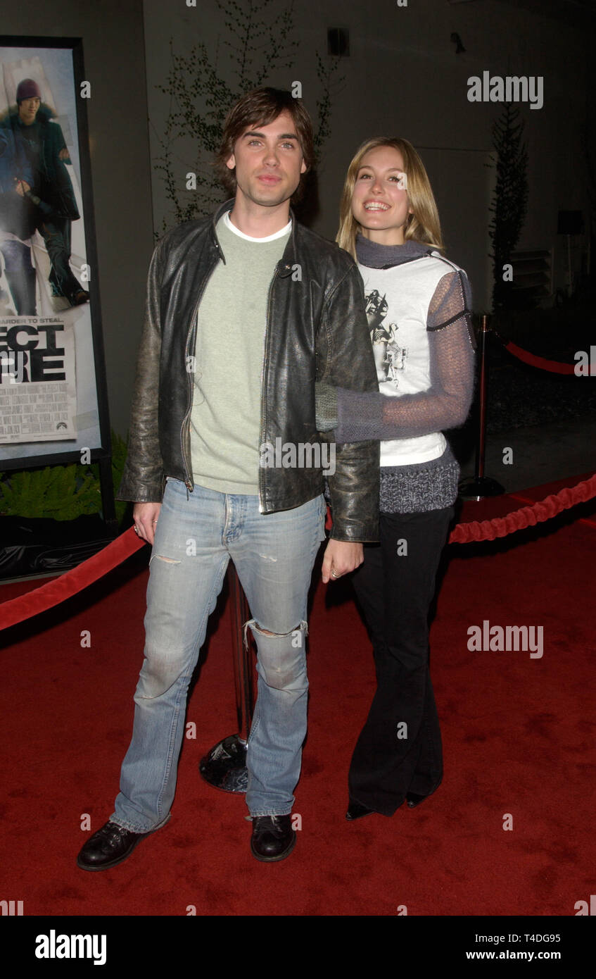 LOS ANGELES, CA. January 27, 2004: Actor DREW FULLER & girlfriend ...
