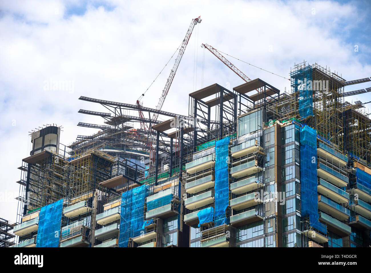Tower construction in progress aerial hi-res stock photography and ...