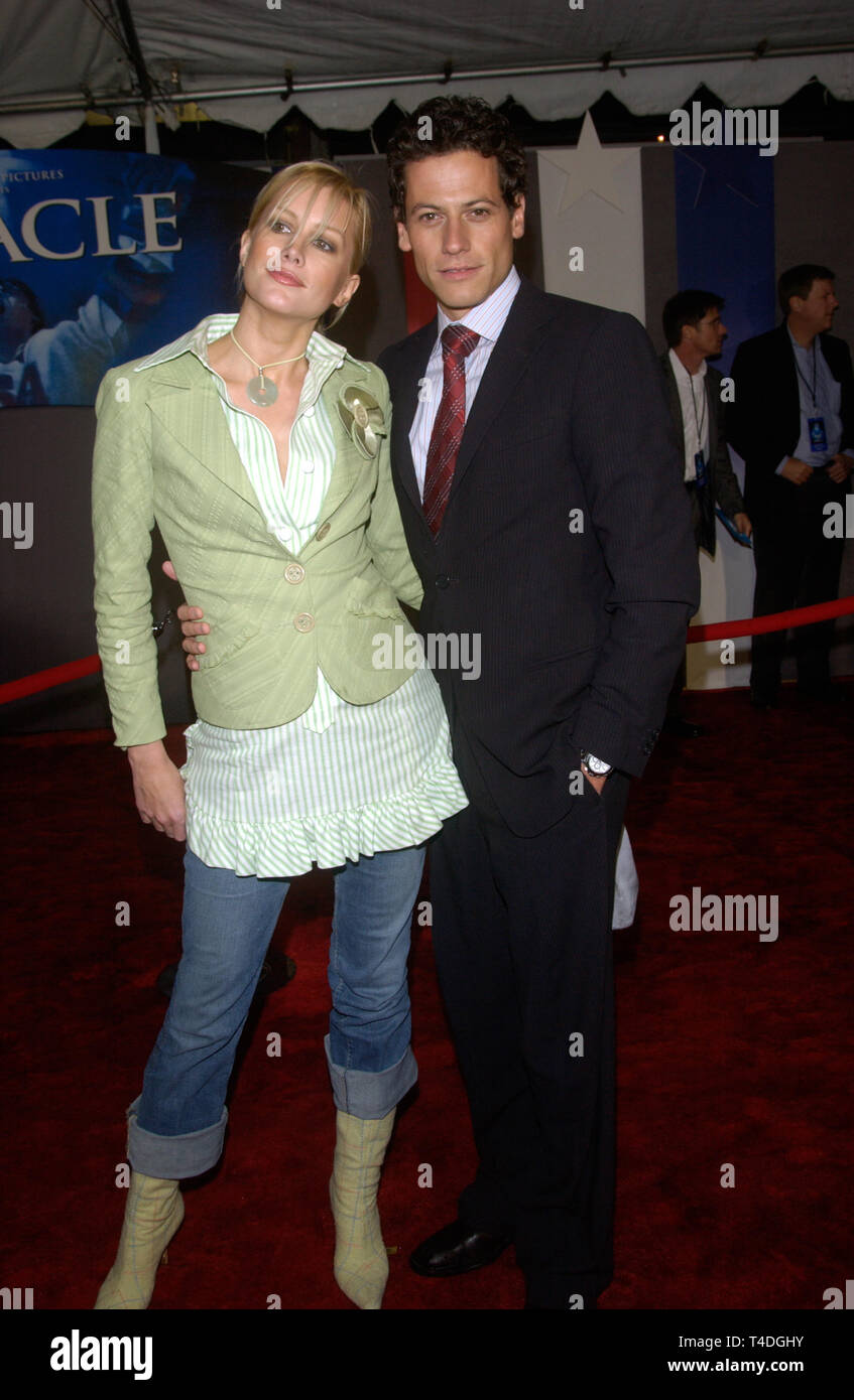 LOS ANGELES, CA. February 02, 2004: Actor IOAN GRUFFUDD & actress ALICE ...
