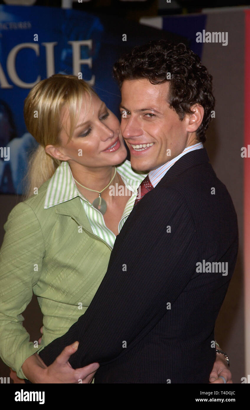 LOS ANGELES, CA. February 02, 2004: Actor IOAN GRUFFUDD & actress ALICE ...