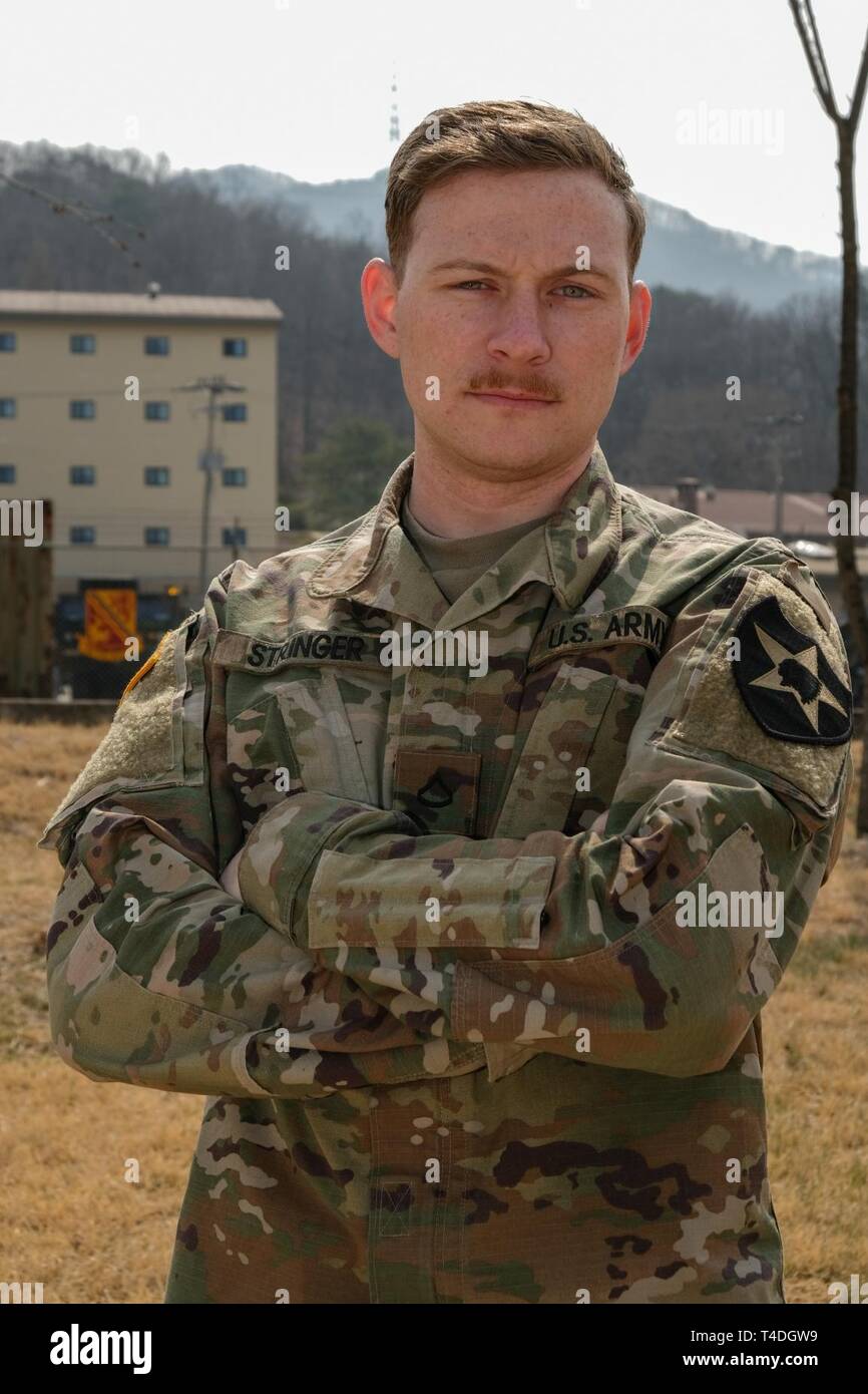 Pfc. Blake Stringer, native of Winter Haven, Fla., combat medic ...