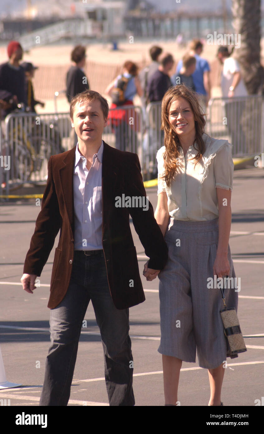 LOS ANGELES, CA. February 28, 2004: HILARY SWANK & husband CHAD LOWE at ...