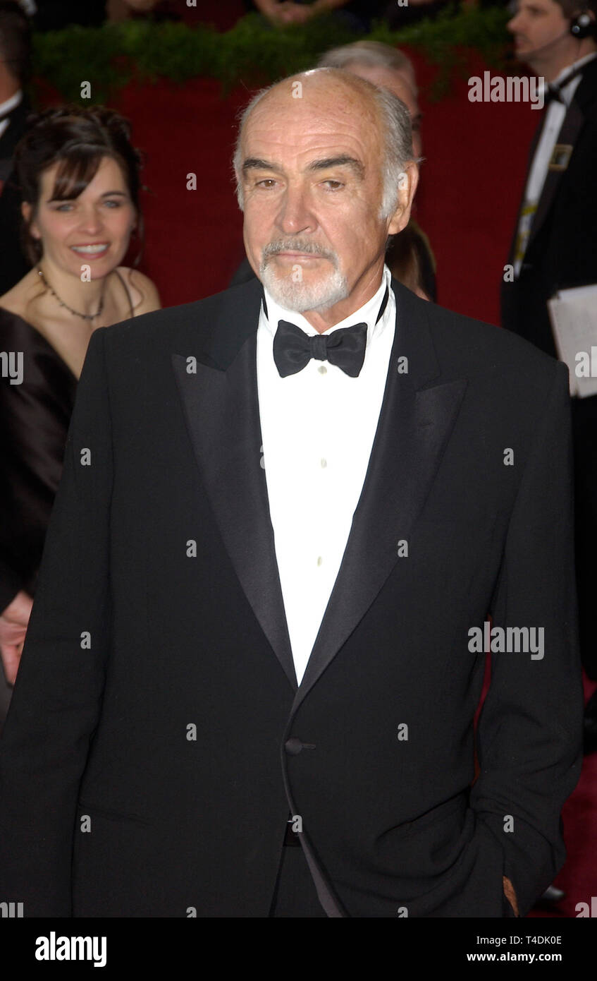 LOS ANGELES, CA. February 29, 2004: SEAN CONNERY & wife at the 76th ...