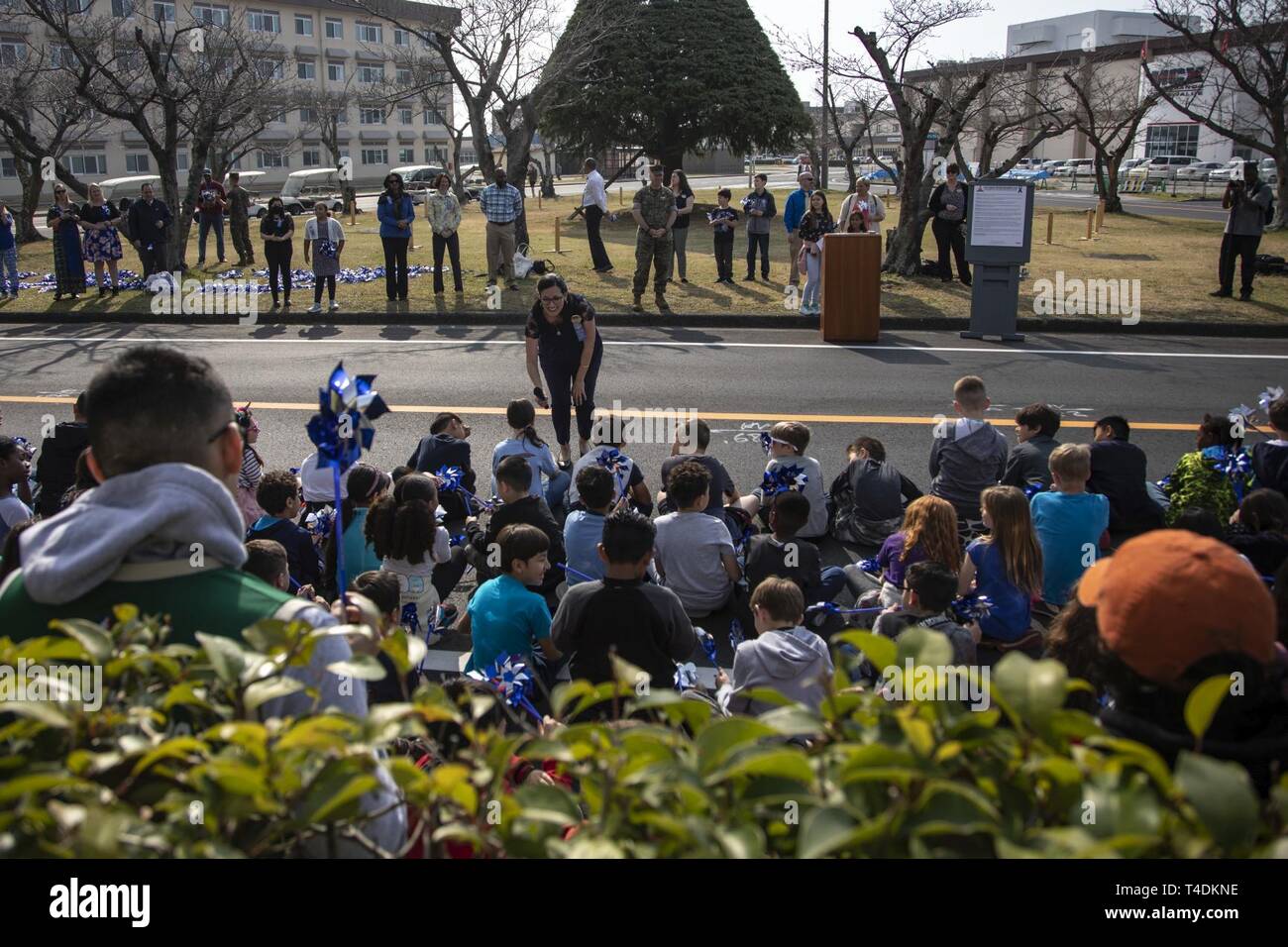 Service members, Marine Corps Community Services Iwakuni emplyees, and ...
