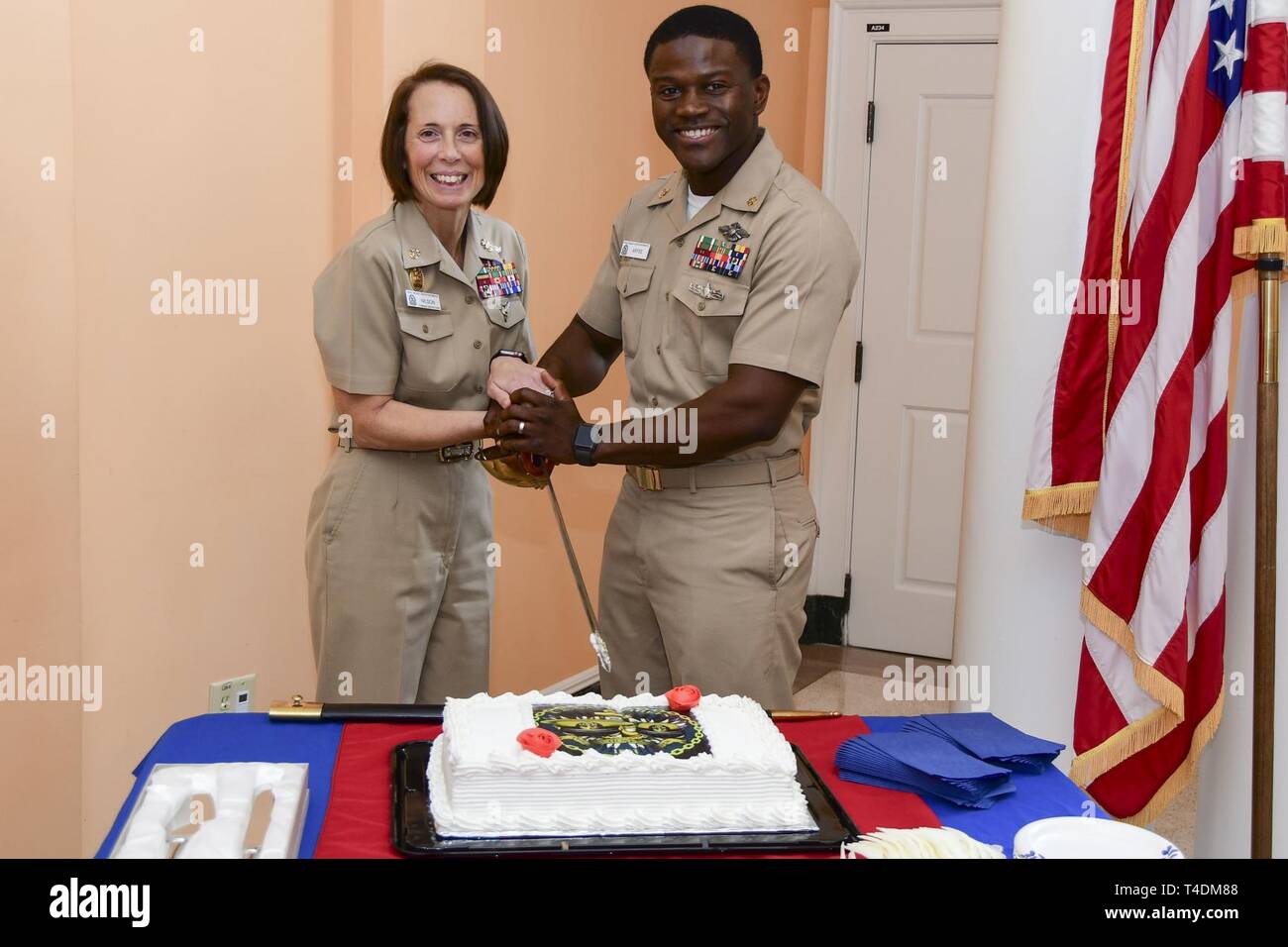 CMDCM Beth Nilson, the saltiest CPO present, and HMC Julian Aryee, the ...