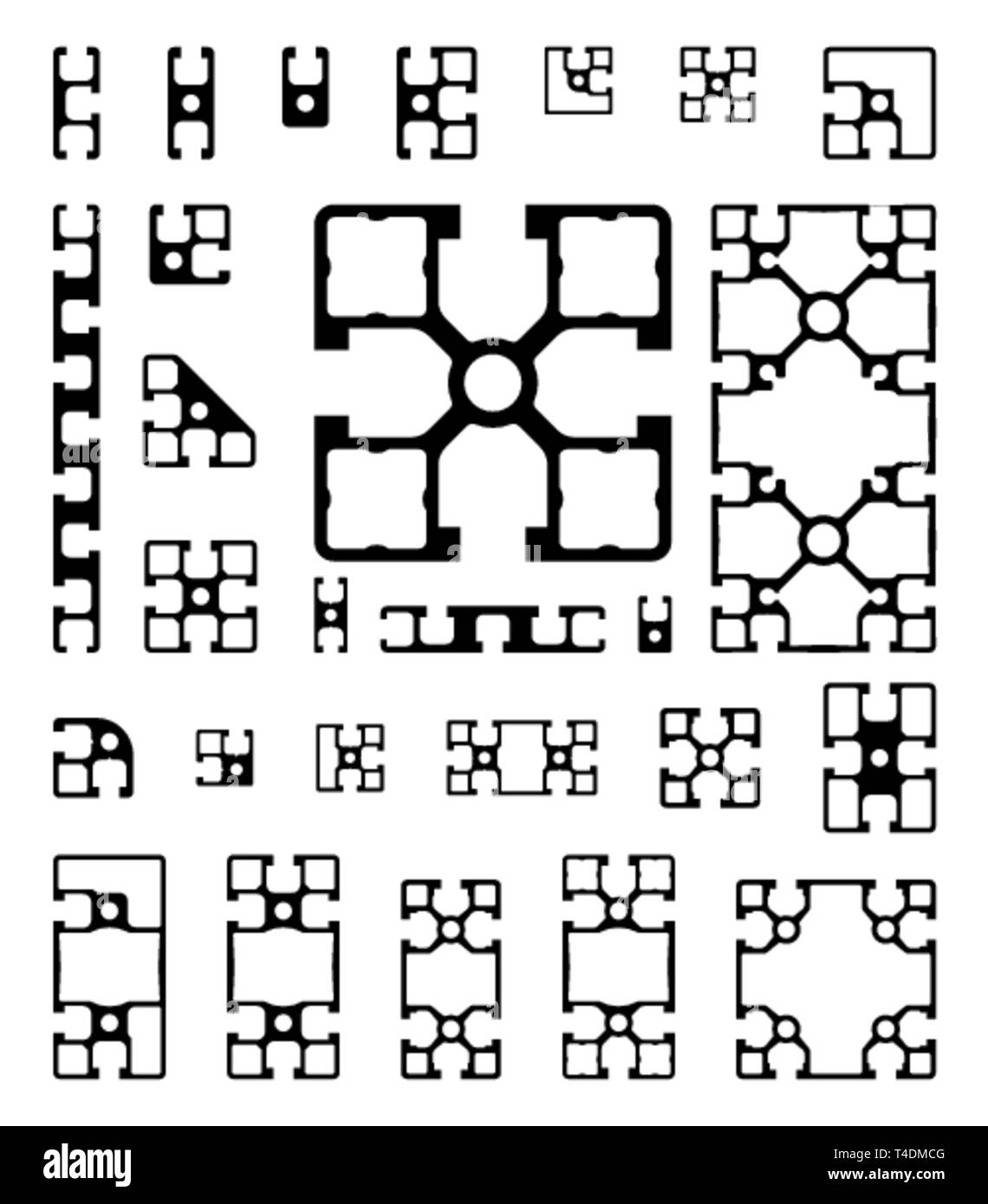 Frame section Black and White Stock Photos & Images - Alamy