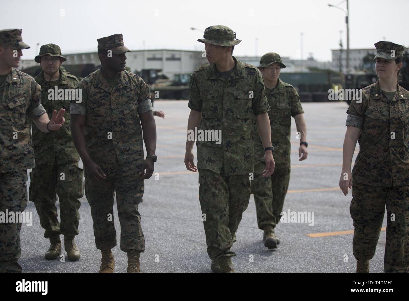 A Marine with Combat Logistics Battalion 31, 31st Marine Expeditionary ...