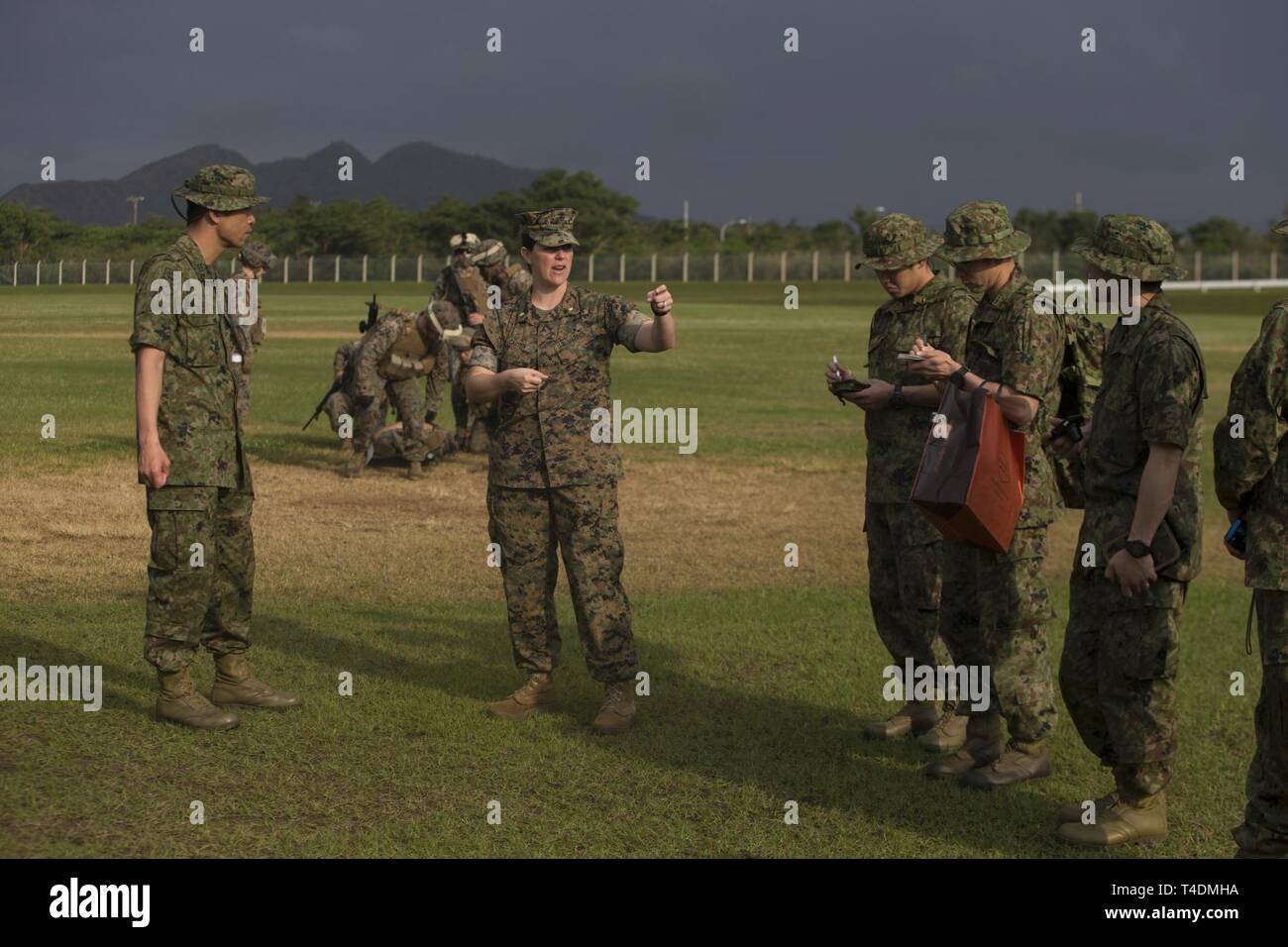 Maj. Briana Carter, an Operations officer with Combat Logistics ...