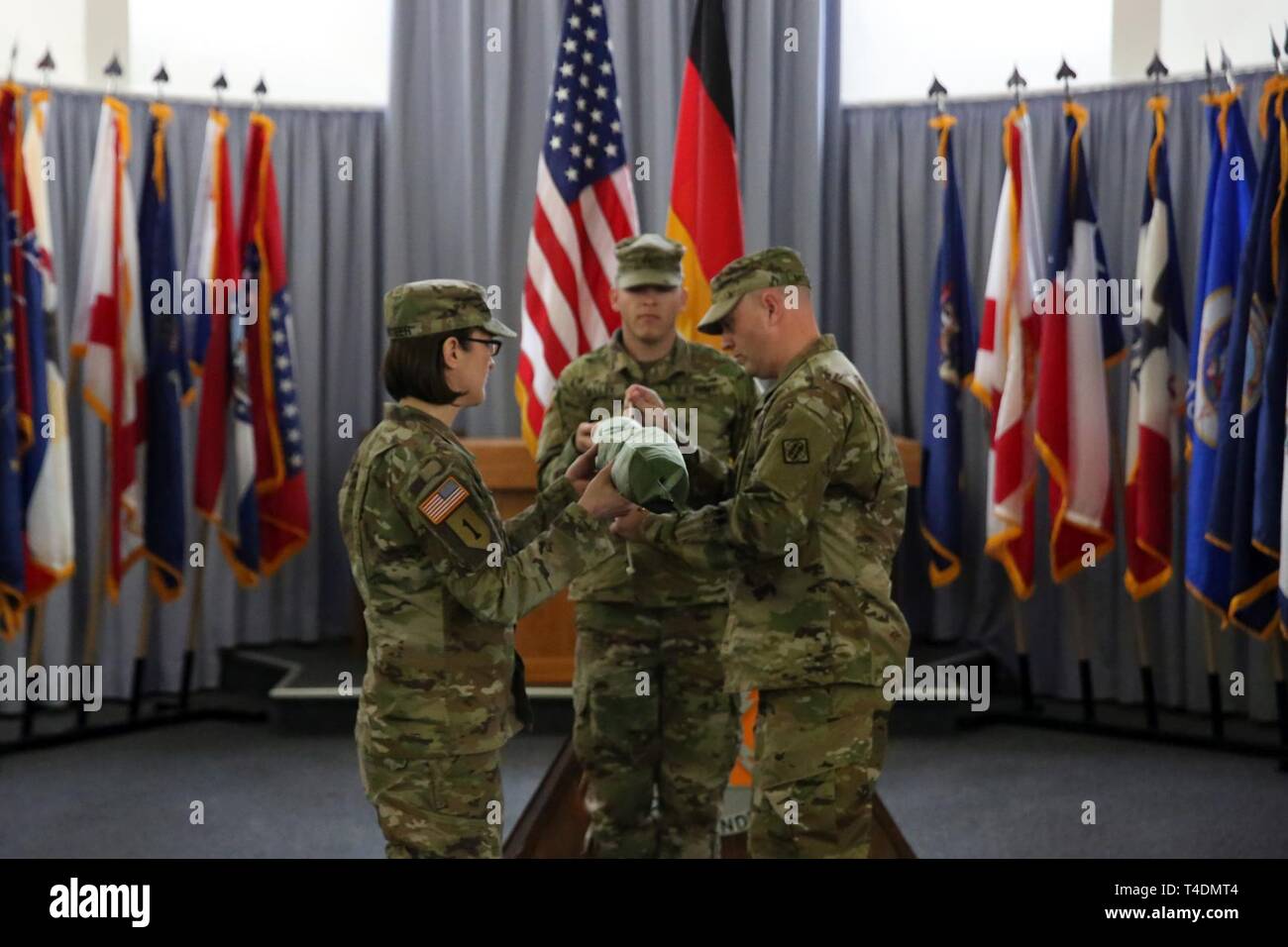 U.S. Army Lt. Col. Heather McAteer, commander of the 44th Expeditionary ...