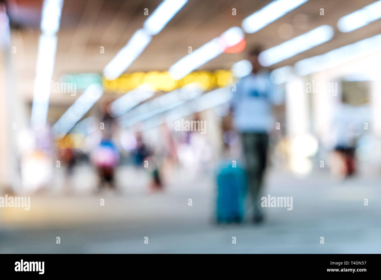 Blurred Background of Airport Departure Terminal Stock Photo - Alamy