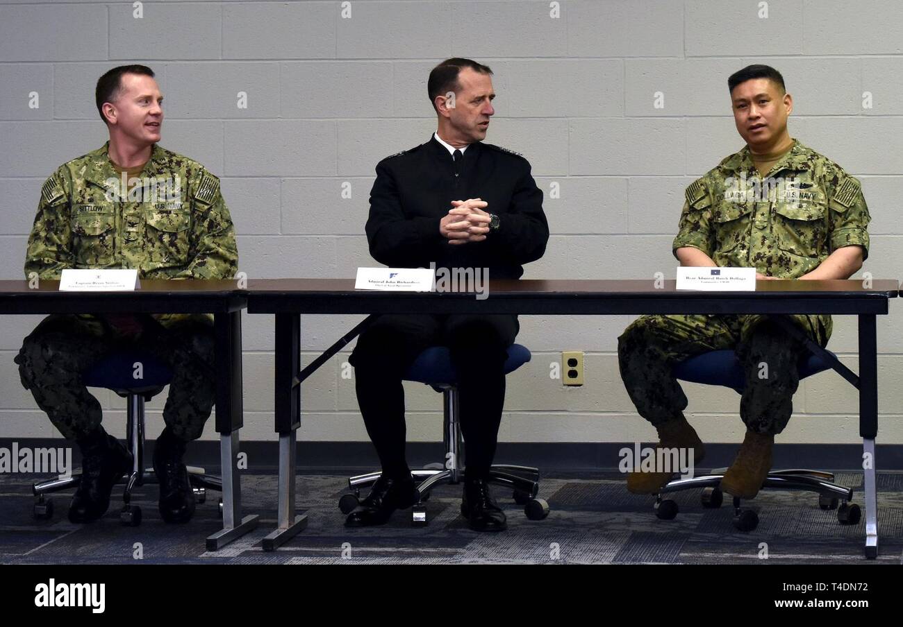 GROTON, Conn. (April 5, 2019) Chief of Naval Operations Adm. John ...