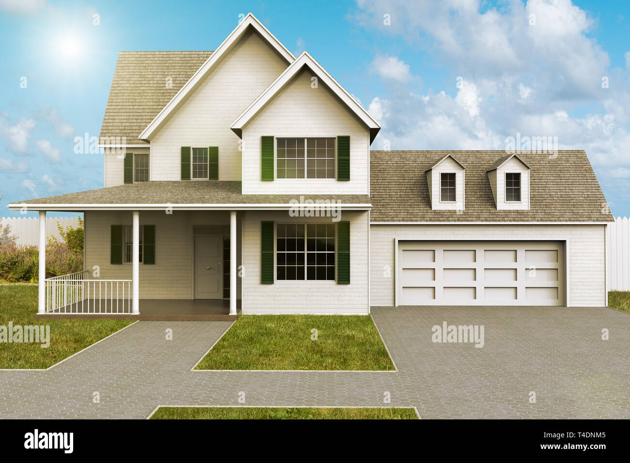 3d rendering house exterior hi-res stock photography and images - Alamy