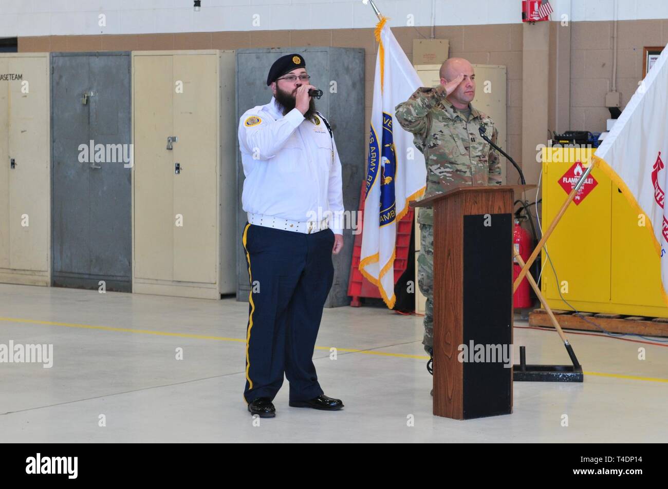 7220th medical support unit farewell ceremony hi-res stock photography ...