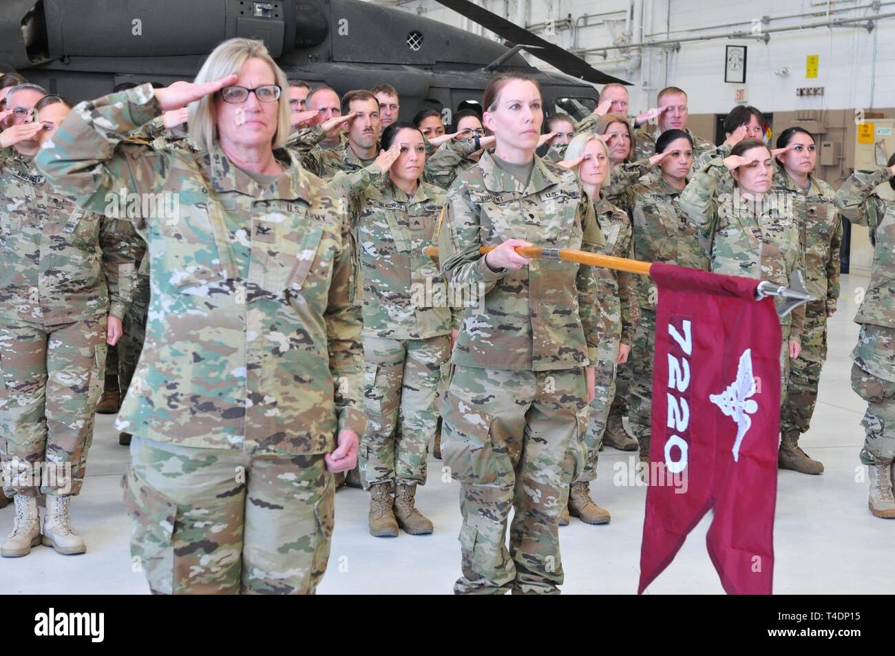 7220th medical support unit farewell ceremony hi-res stock photography ...