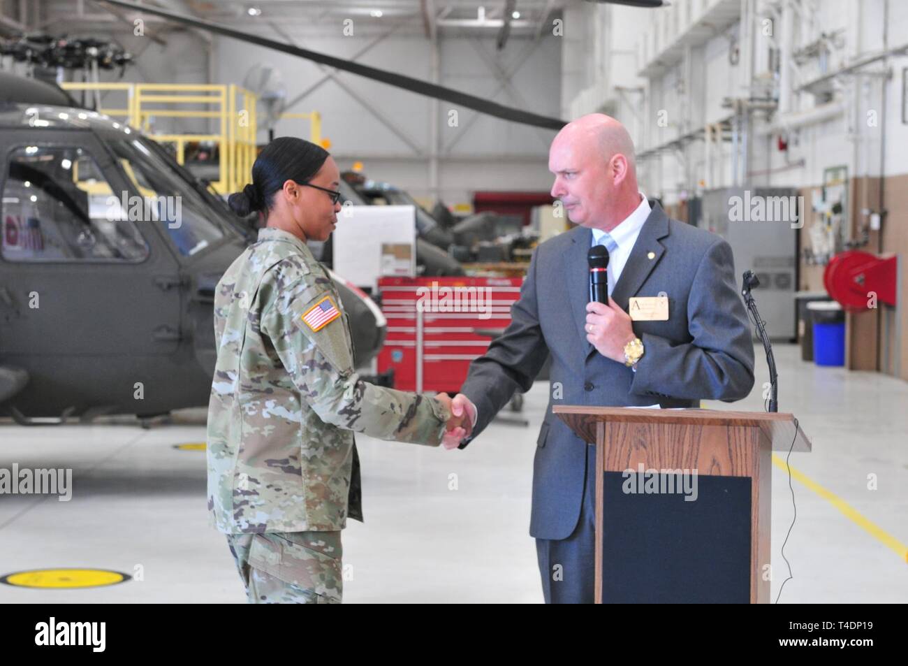 7220th medical support unit farewell ceremony hi-res stock photography ...