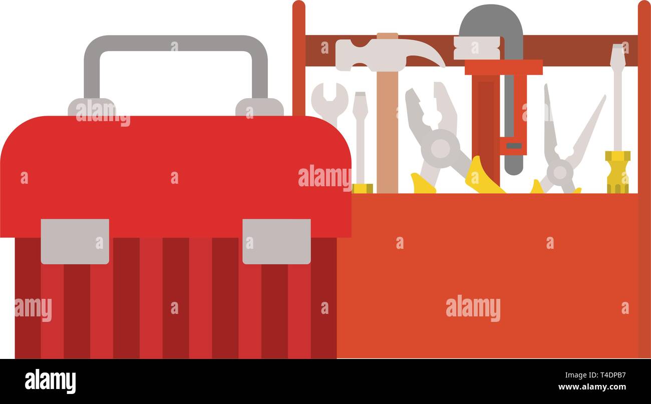 construction tool box isolated icon Stock Vector Image & Art - Alamy