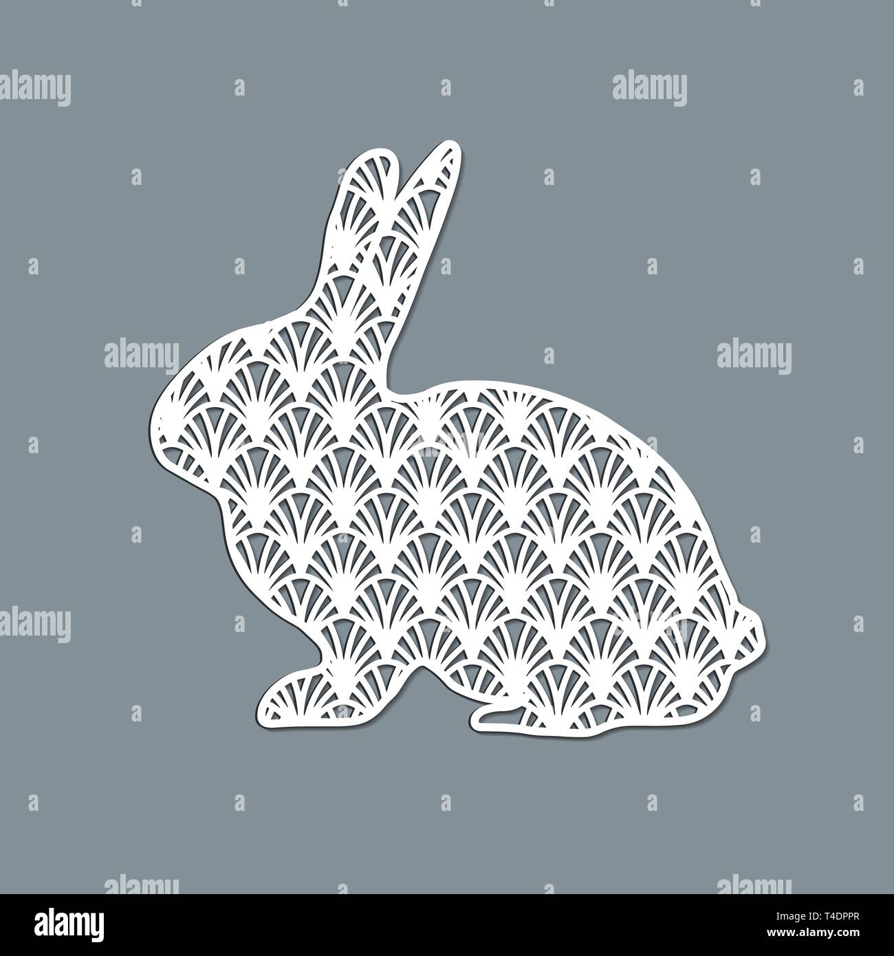 Rabbit Stencil Head