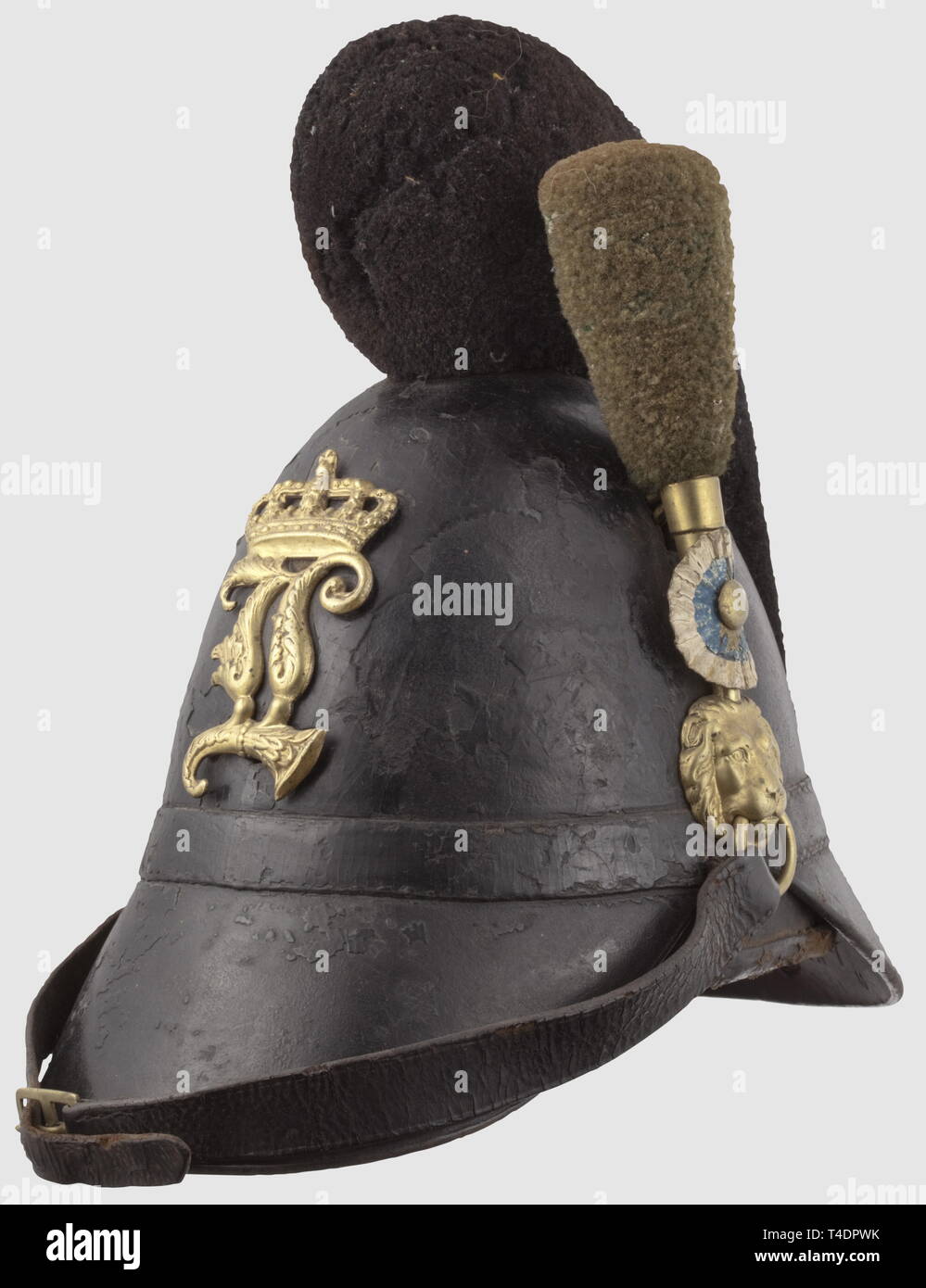 Body armour, helmets, Bavarian helmet model 1845/1848 for enlisted men ...