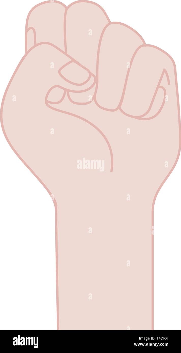 hand in fight signal isolated icon Stock Vector Image & Art - Alamy