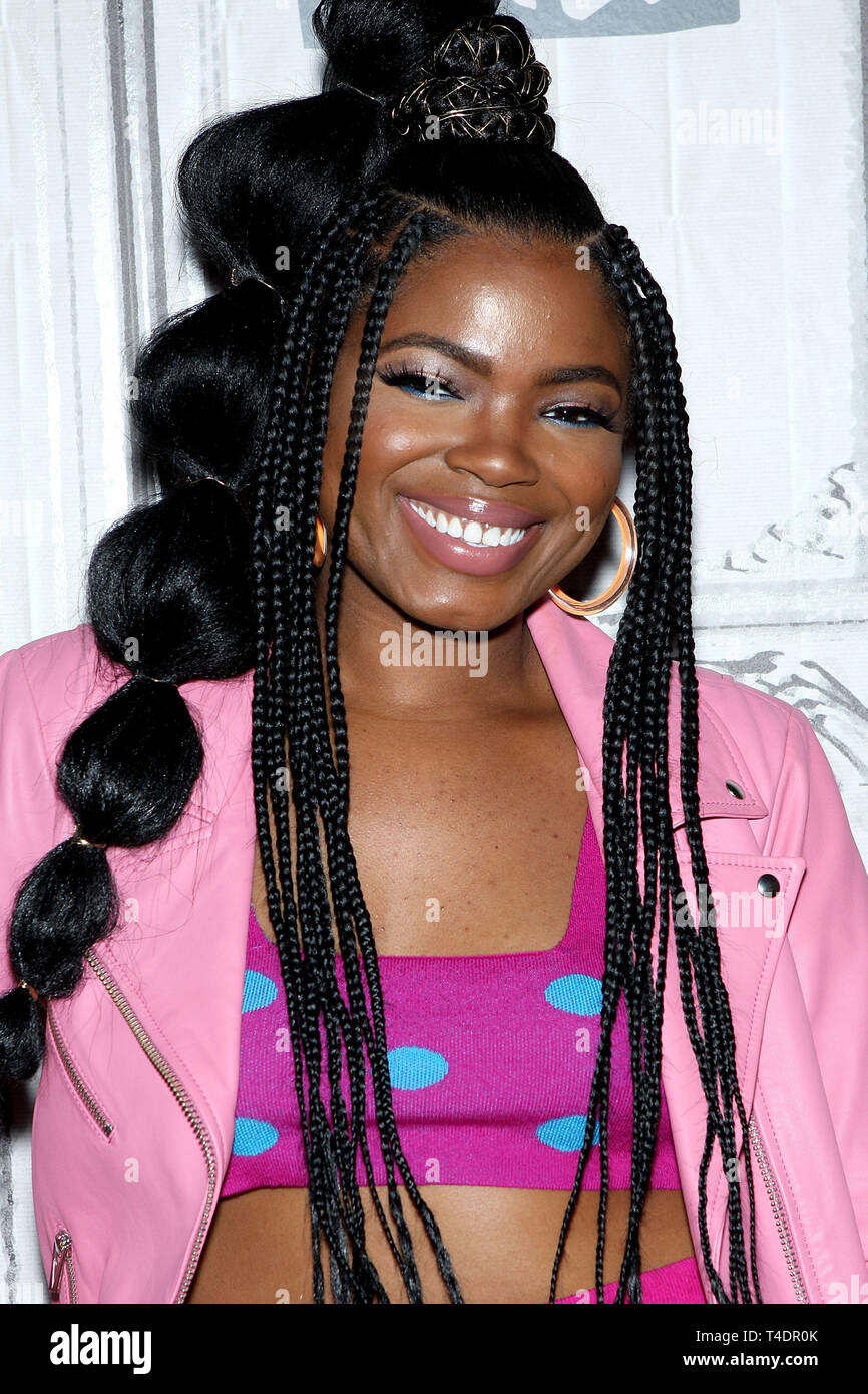 New York, USA. 15 Apr, 2019. Kyanna Simone Simpson at BUILD Series ...
