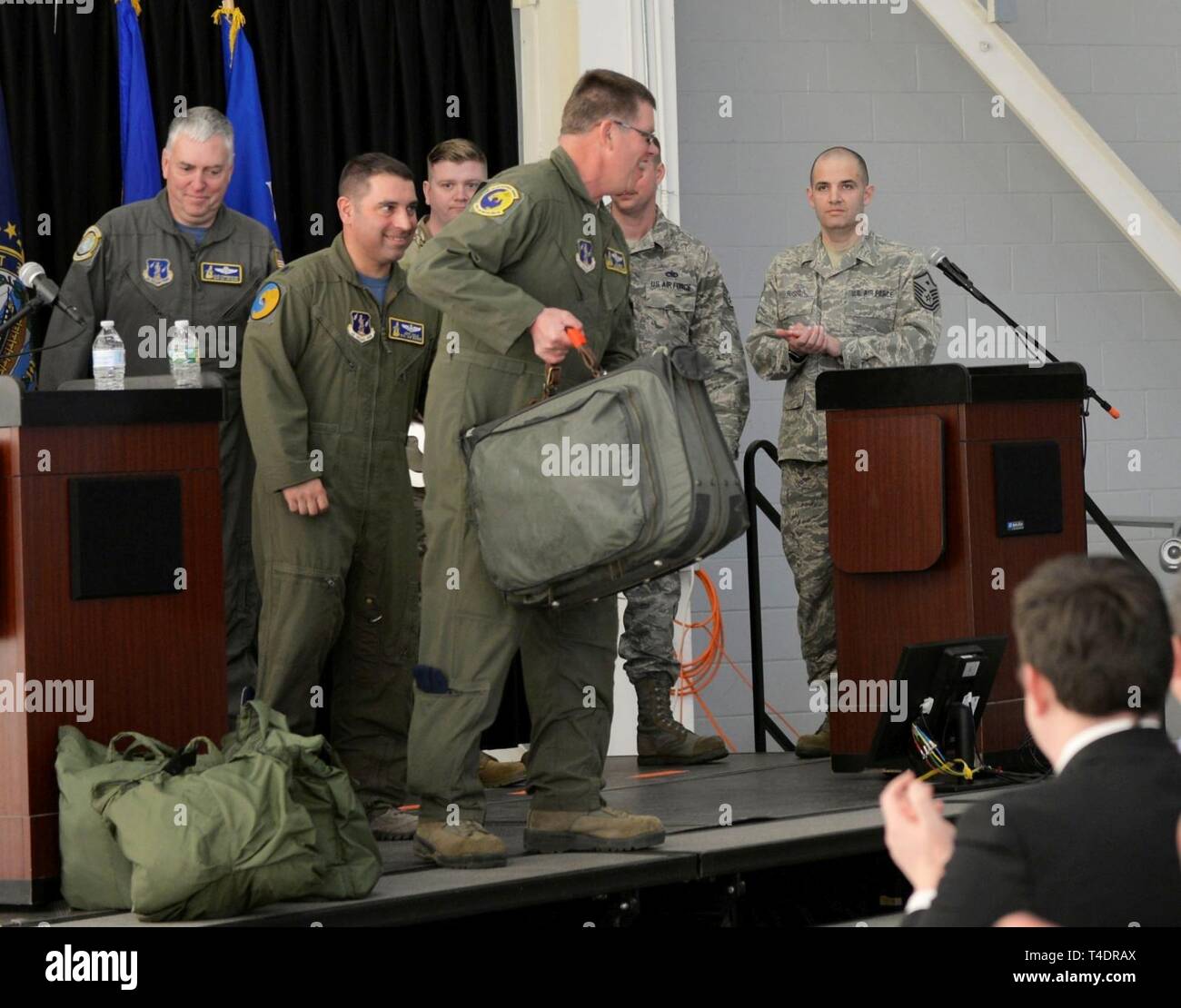 Master Sgt. John Lennon, a boom operator assigned to the 157th Air ...