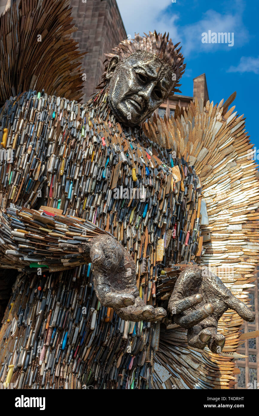 Coventry cathedral knife statue hi-res stock photography and images - Alamy