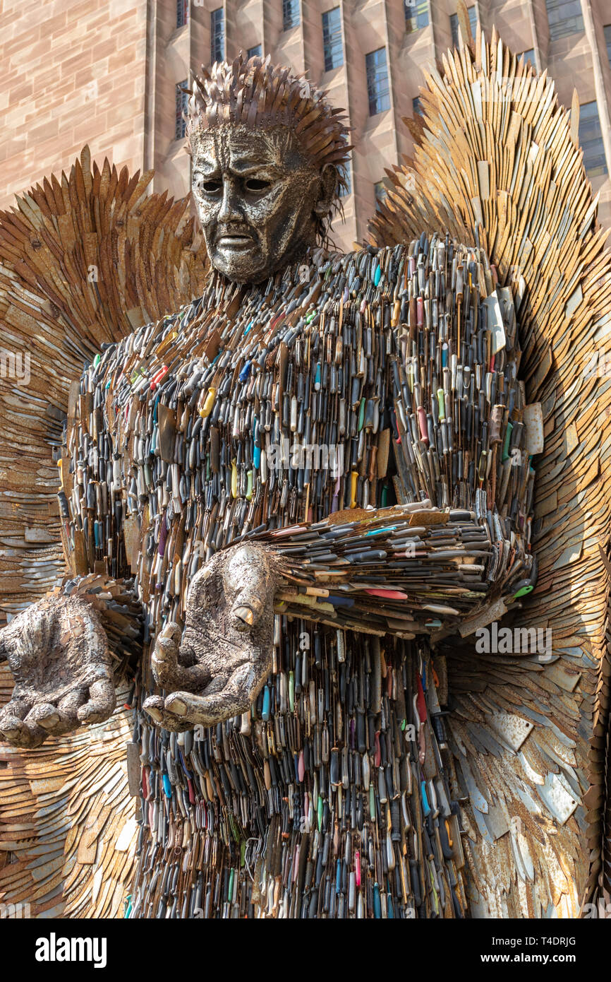 Coventry cathedral knife statue hi-res stock photography and images - Alamy