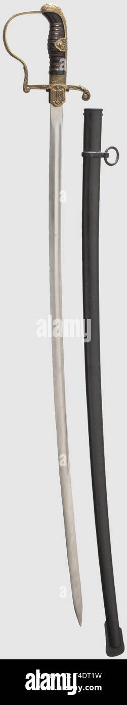 A sabre for army officers, Maker E. Pack & Sons, Solingen Beautiful ...