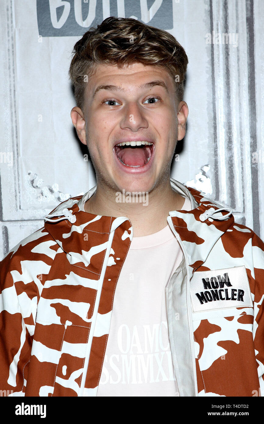 New York, USA. 15 Apr, 2019. Justin Roberts at BUILD Series, discussing ...