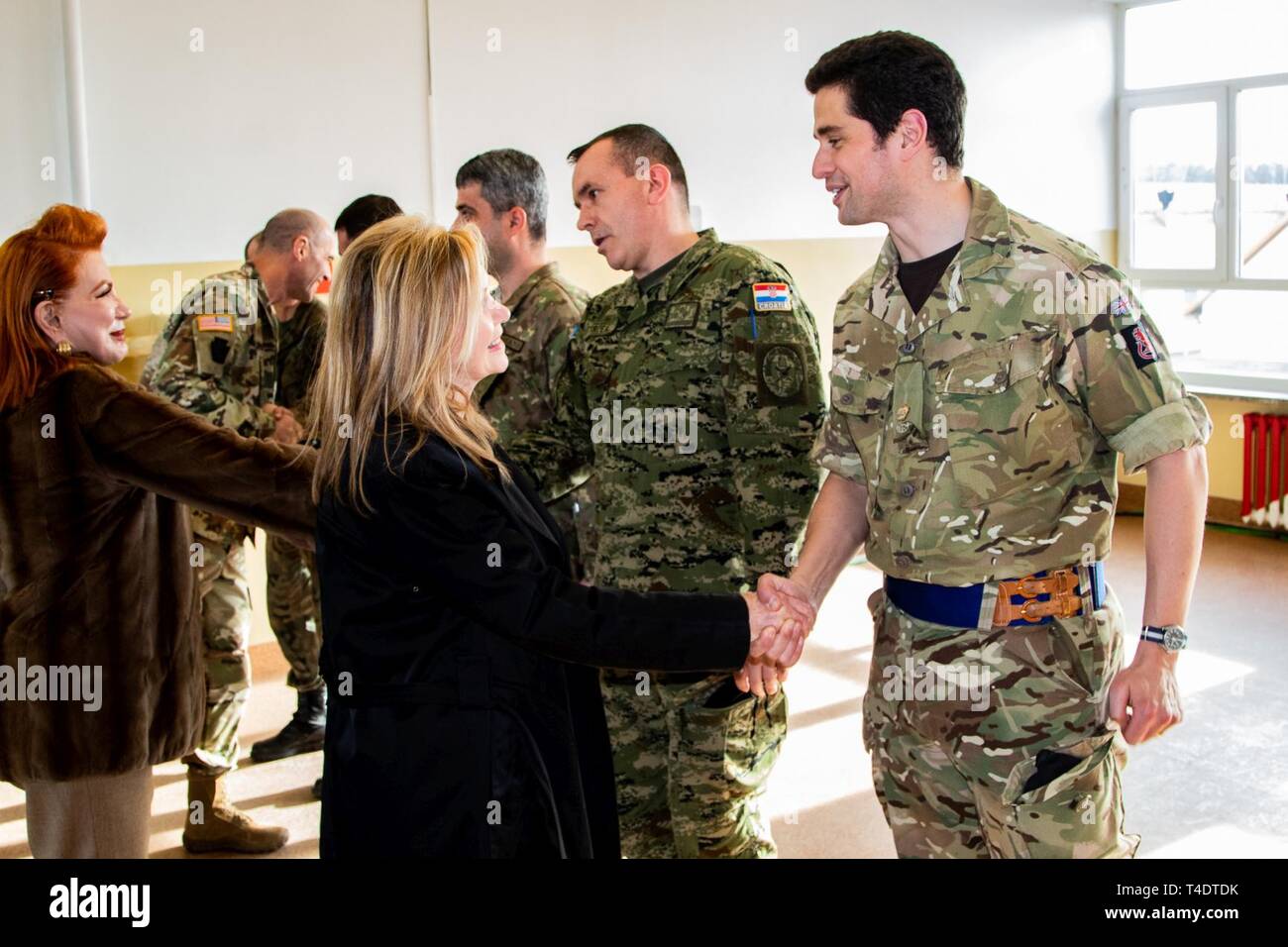 U.S. Senator from Tennessee Marsha Blackburn shakes hands with United ...