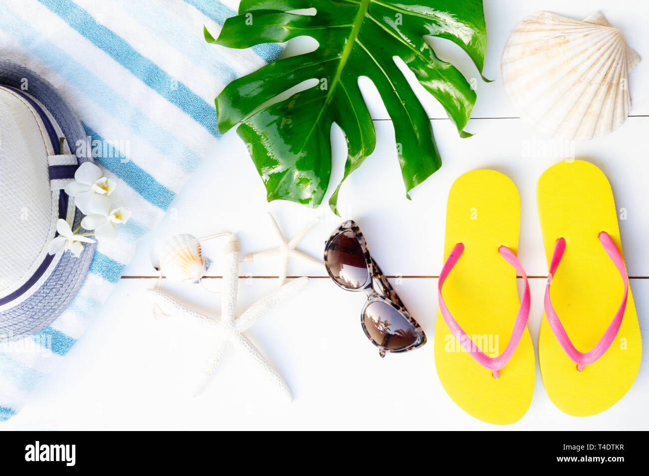 Summer flat lay scenery Stock Photo - Alamy