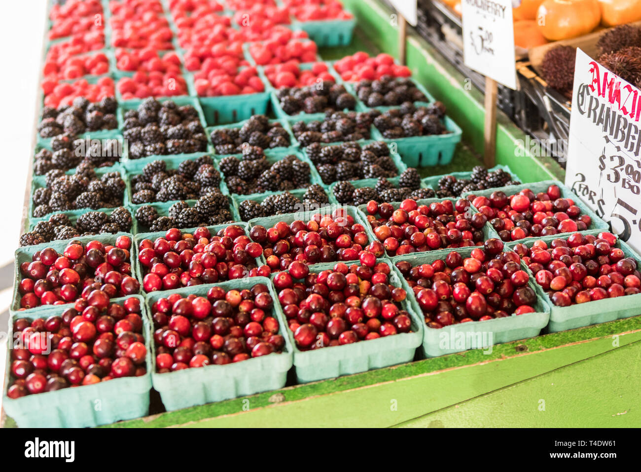 Colorful stall berry fruits in hi-res stock photography and images - Alamy