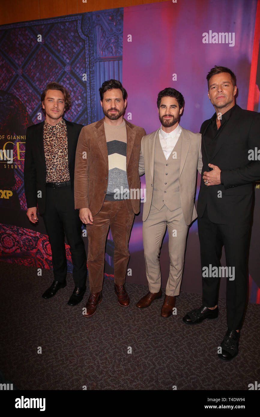 West Hollywood, CA, USA. Cody Fern, Edgar Ramirez, Darren Criss, and ...