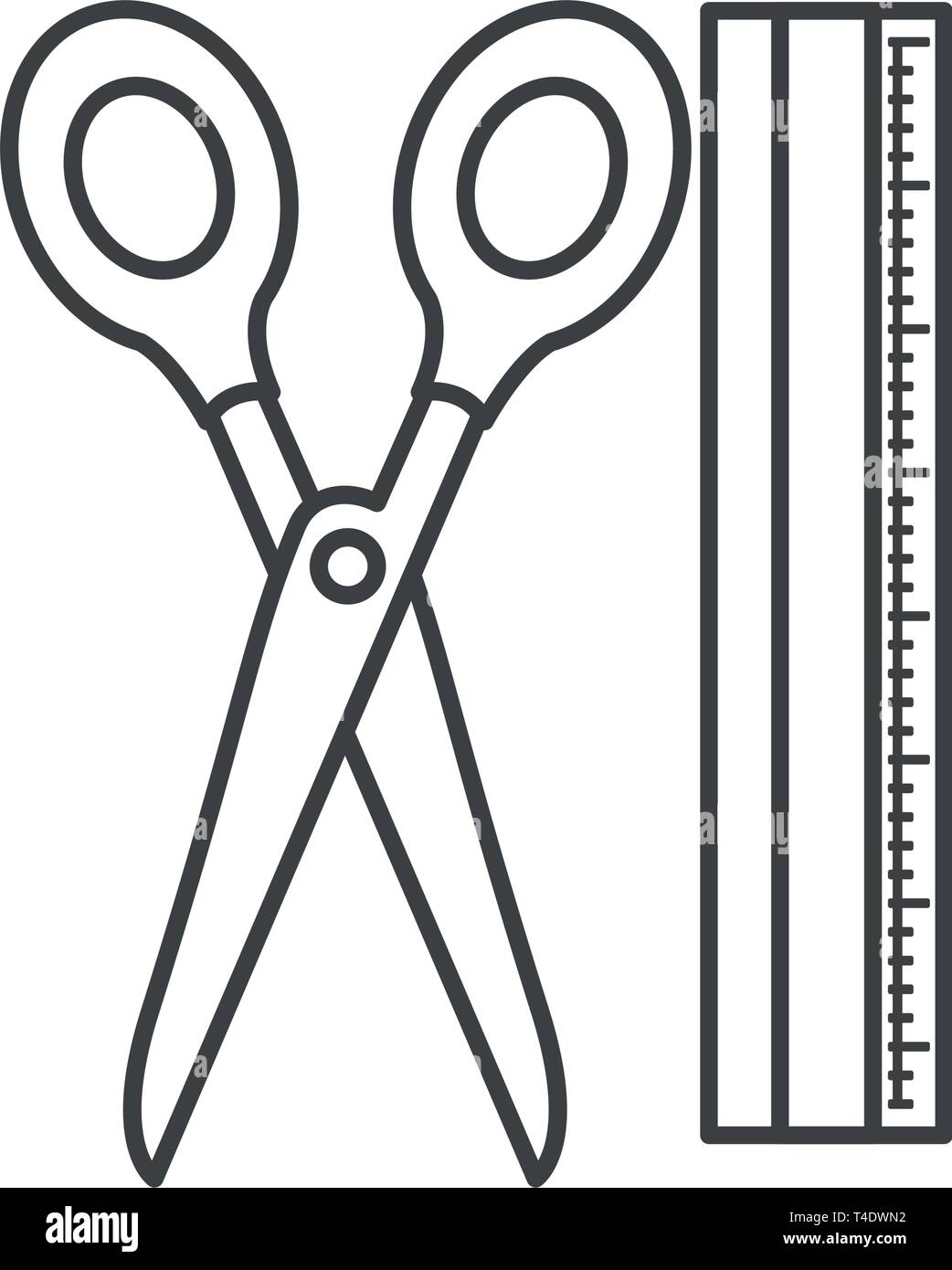Precise scissors Stock Vector Images - Alamy