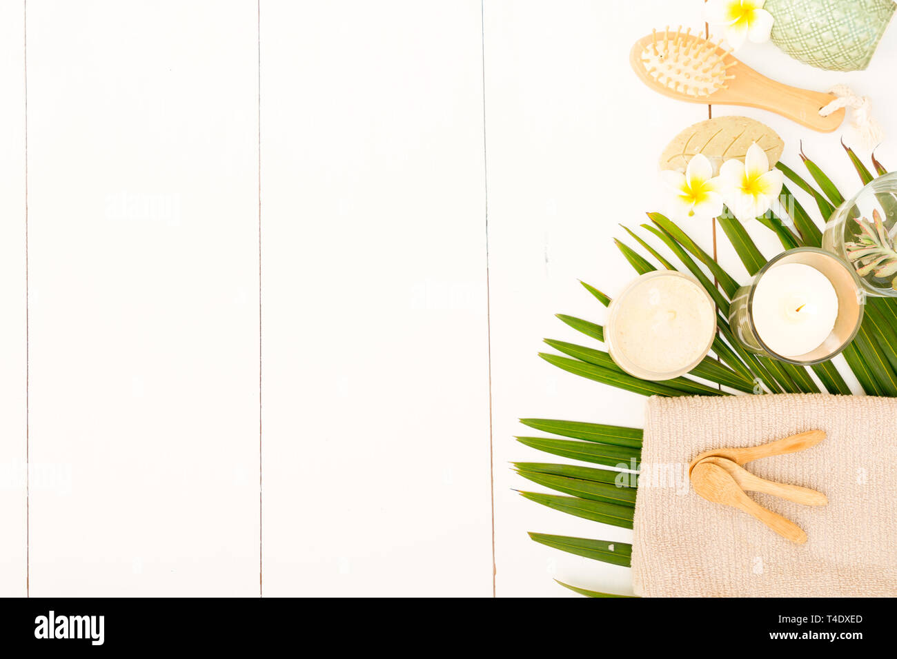 Beauty background with facial cosmetic products Stock Photo - Alamy