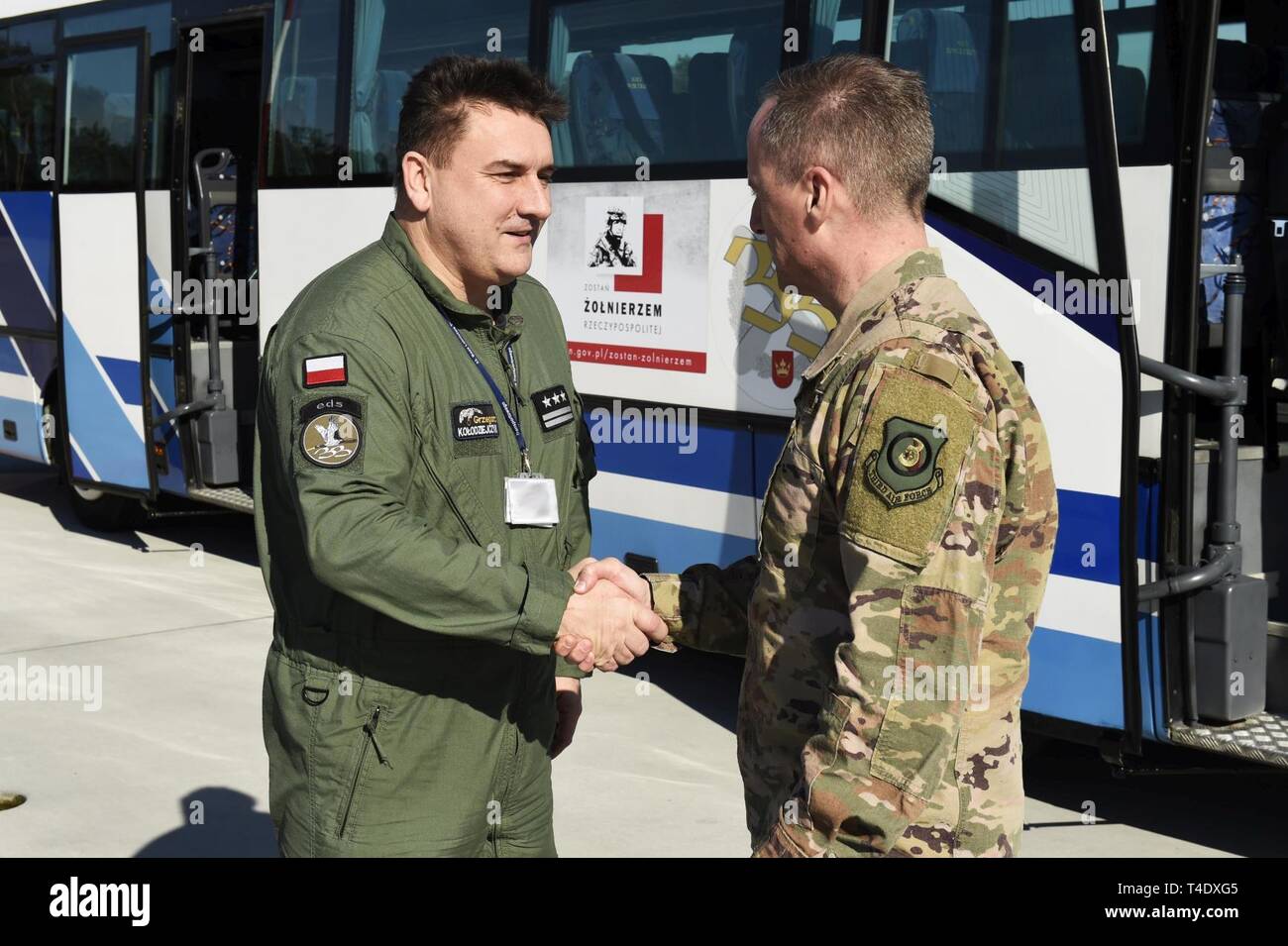 Polish Air Force Col. Grzegorz Kolodziejczyk, Powidz Air Base commander ...