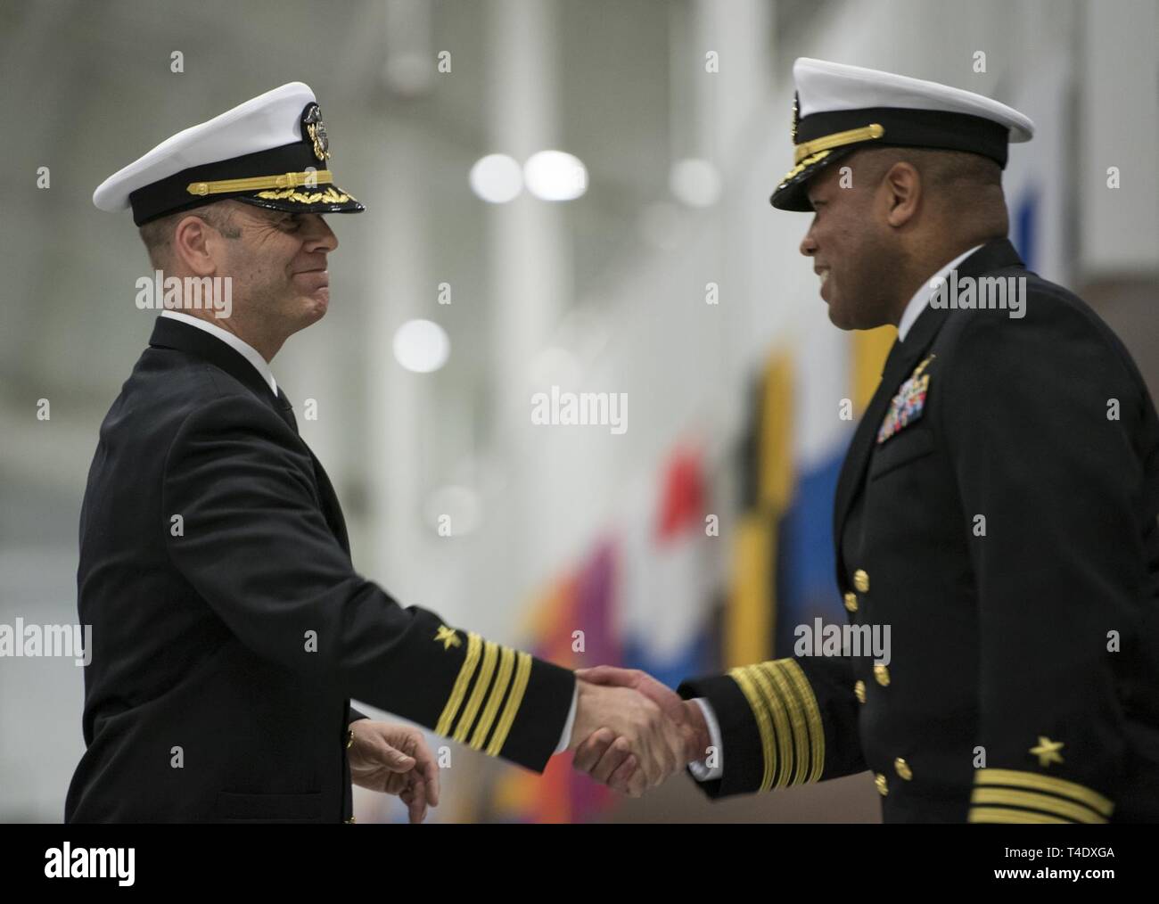 GREAT LAKES, Ill. (March 22, 2019) Capt. Kertreck Brooks, commanding ...