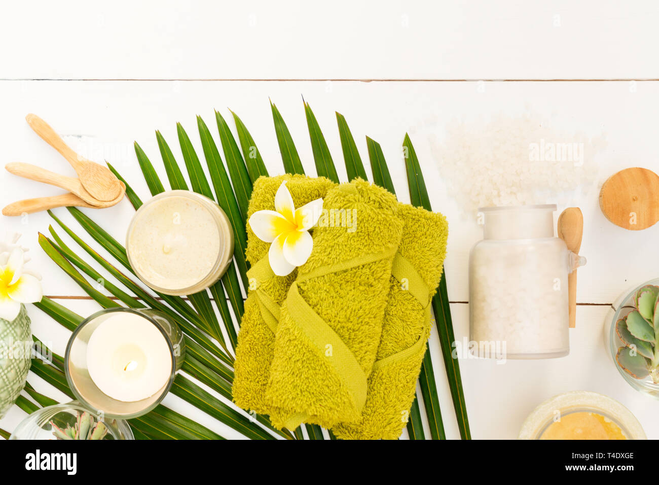 Beauty background with facial cosmetic products Stock Photo - Alamy