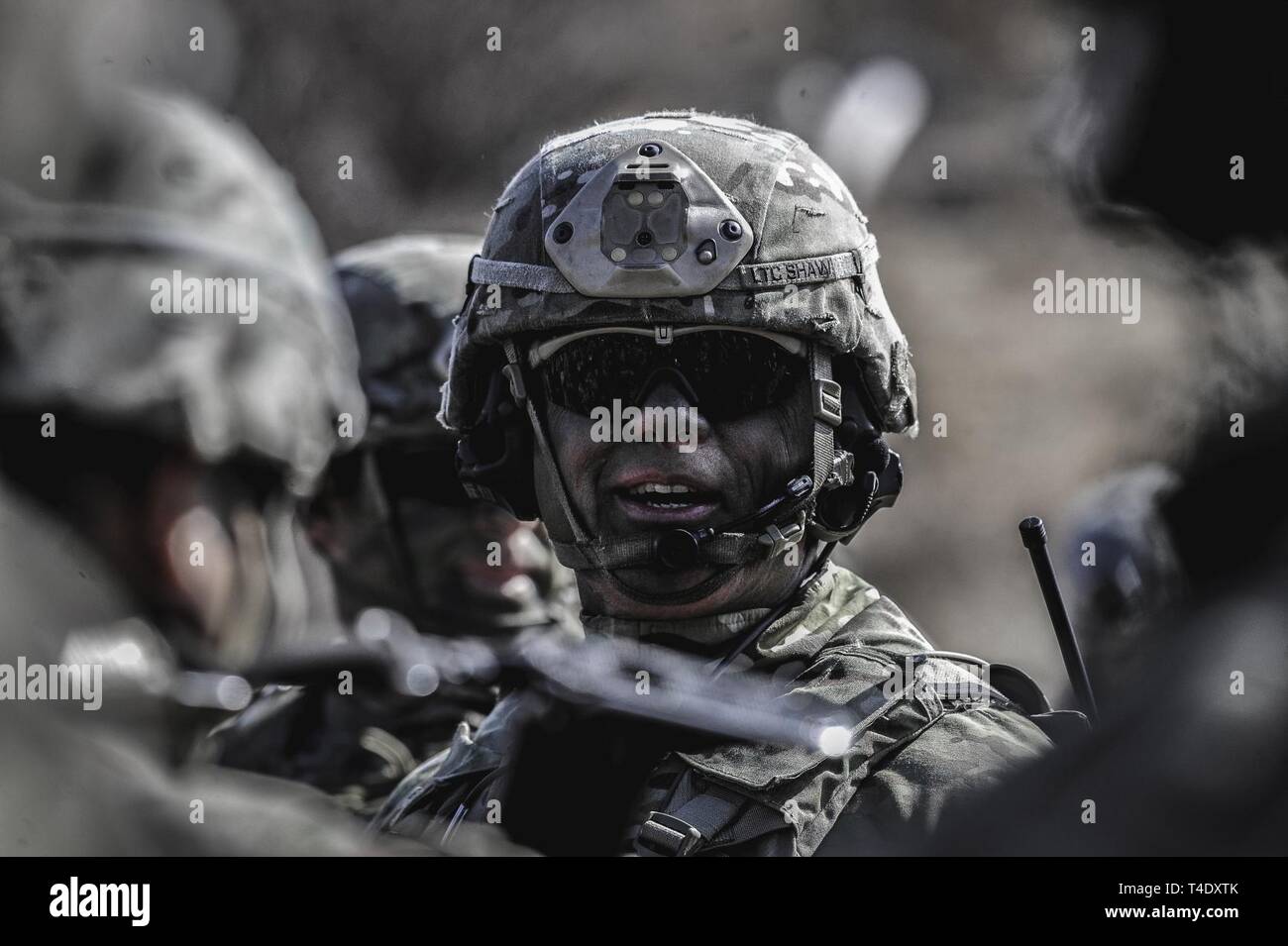 Lt. Col. Robert Shaw, the commander of 1st Battalion, 503rd Infantry ...