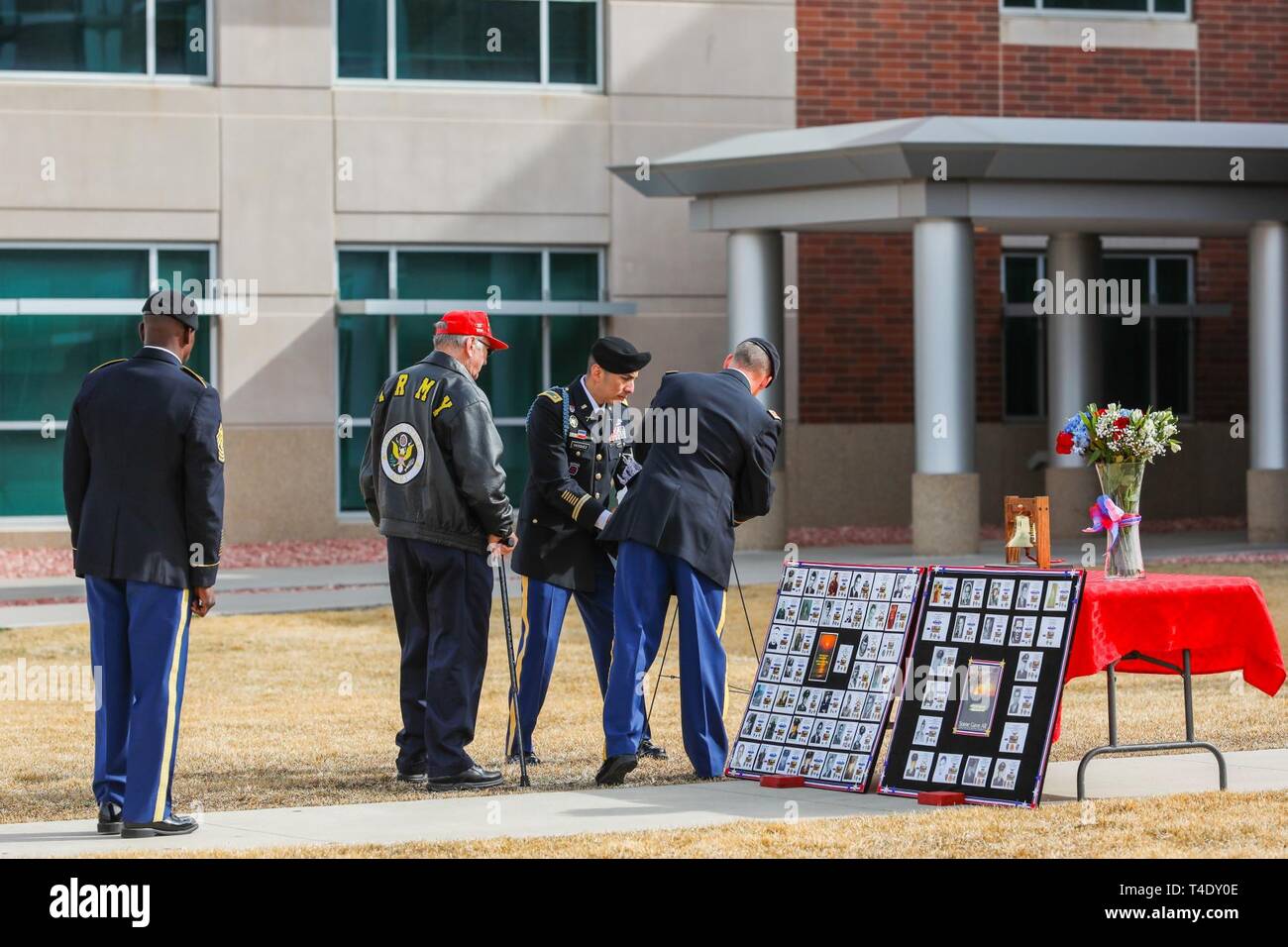 U.S. Army Lt. Col. Jose Vasquez, left, 2nd Battalion, 12th Infantry ...
