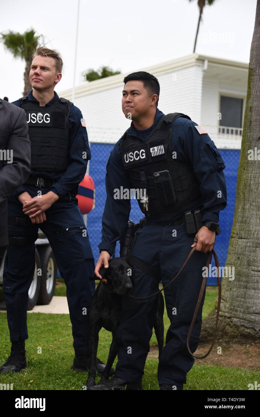 A member of Maritime Safety and Security Team Los Angeles-Long Beach ...
