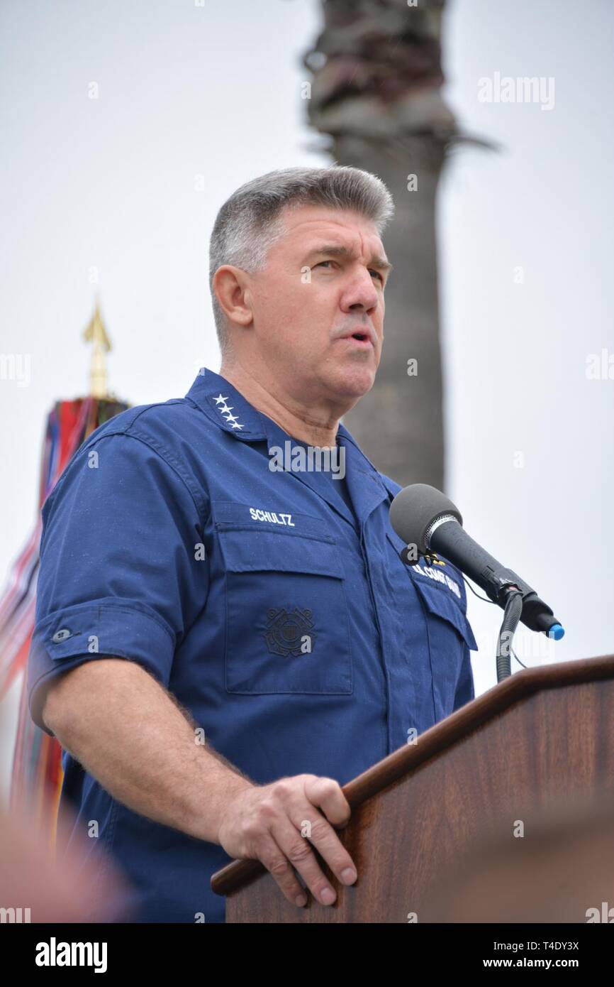 Coast Guard Commandant Adm. Karl Schultz delivers the 2019 State of the ...