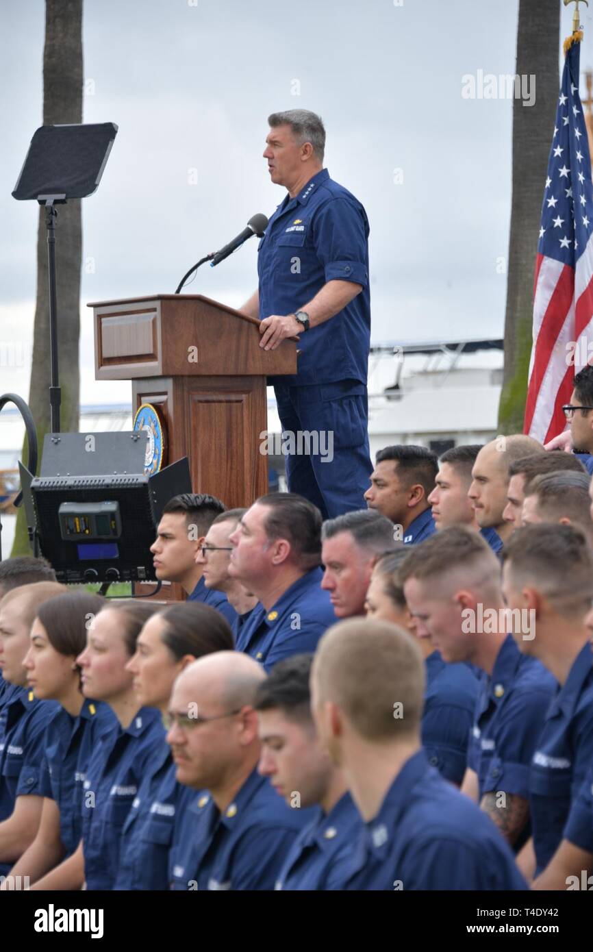 Coast Guard Commandant Adm. Karl Schultz delivers the 2019 State of the ...