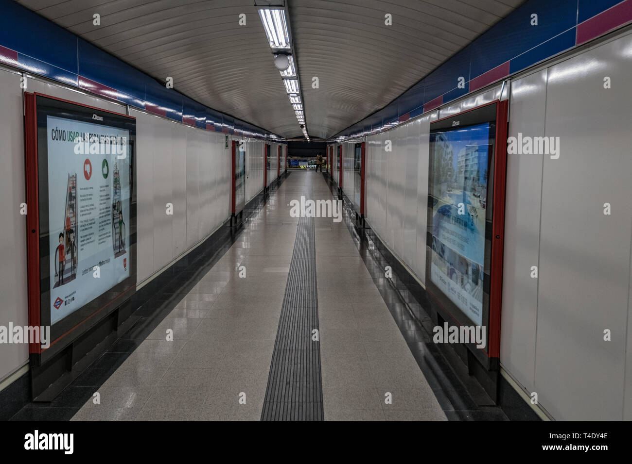 Underground station passage Stock Photo - Alamy