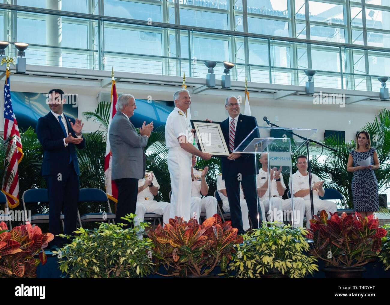 MIAMI (March 26, 2019) Adm. Craig S. Faller, Commander, U.S. Southern ...