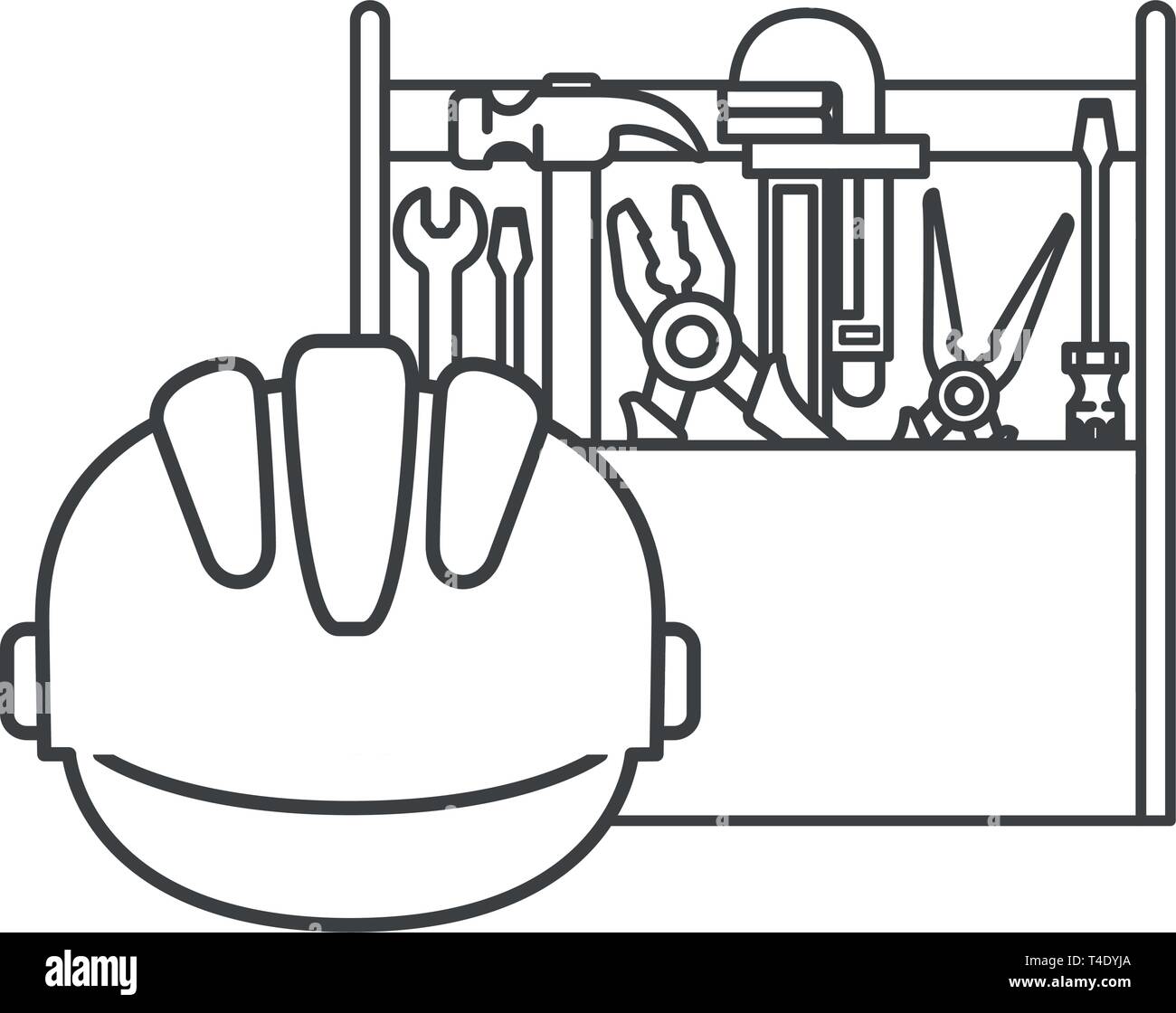 construction tool box isolated icon Stock Vector Image & Art - Alamy