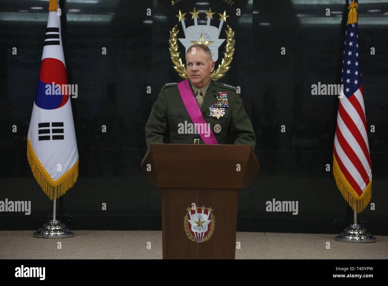 Commandant of the Marine Corps Gen. Robert B. Neller speaks during a ...