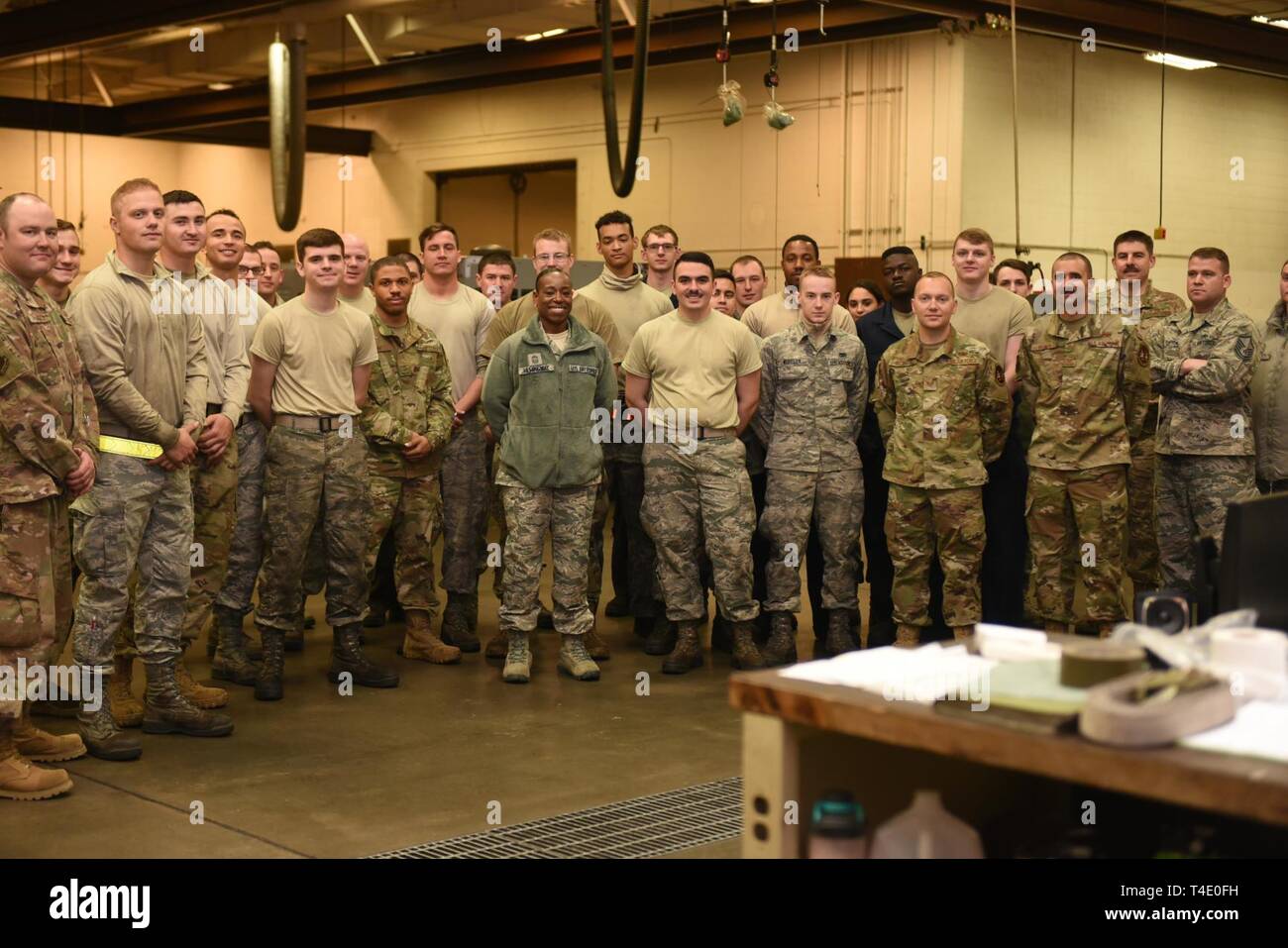 Chief Master Sgt. Rochelle Hemingway, the 28th Bomb Wing command chief ...