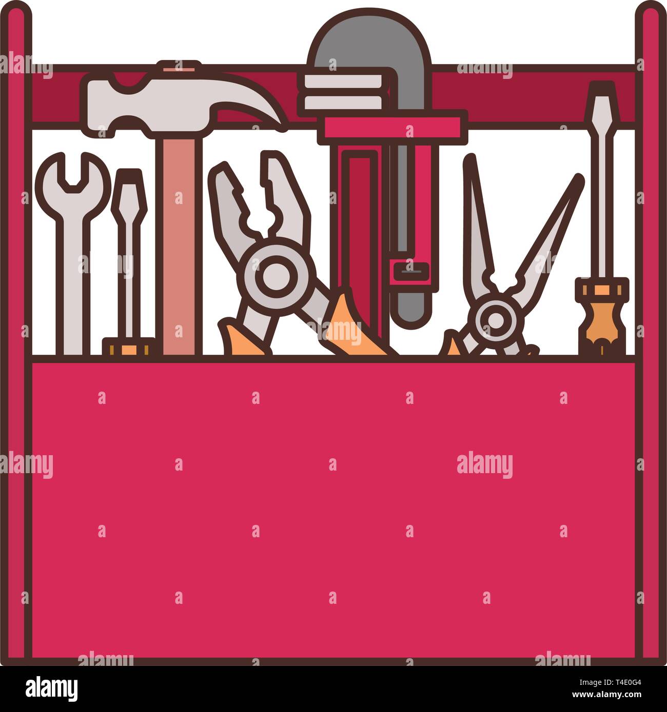 construction tool box isolated icon Stock Vector Image & Art - Alamy