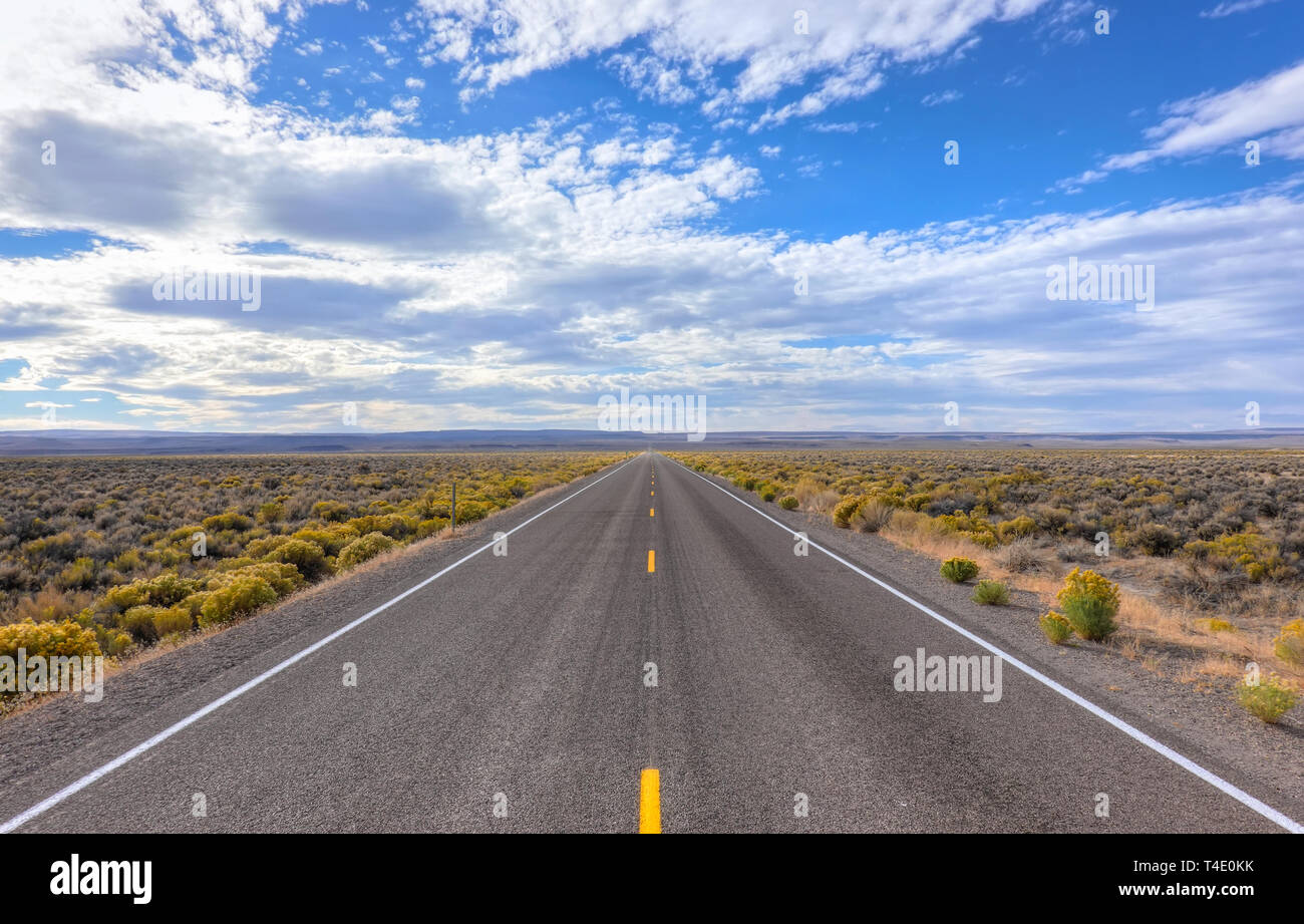 "The loneliest road in America US 50" A view of the endless road ...